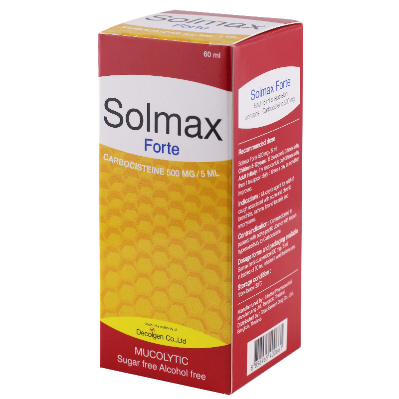 โซลแมค ฟอร์ท 500mg Solmax Forte 60ml - Radutit9