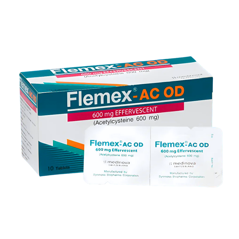 เฟลมเม็กซ์ เม็ดฟู่ 600mg Flemex AC OD 10's - Radutit9
