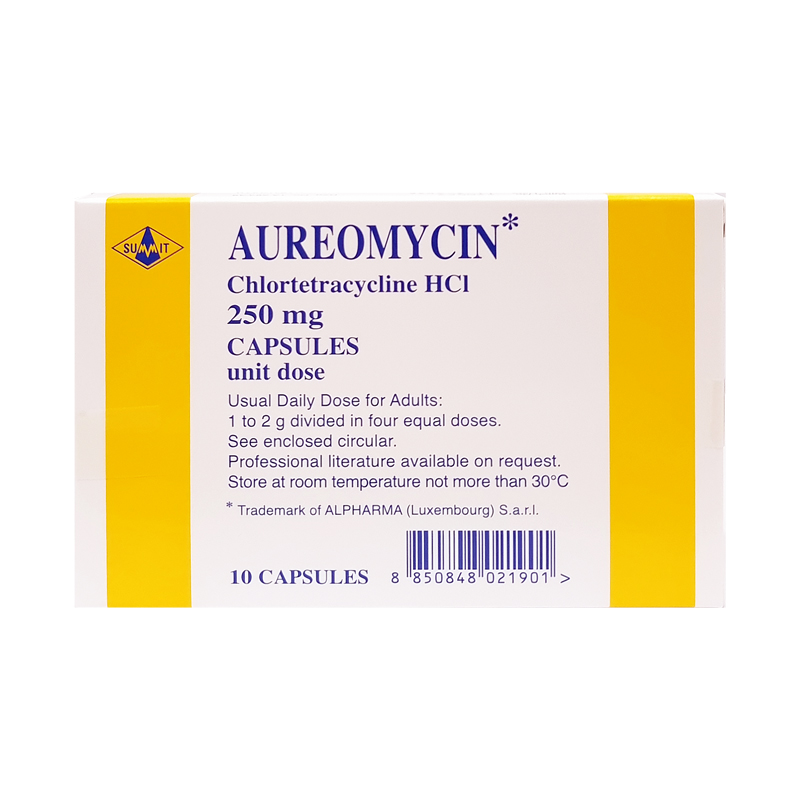 ออริโอ 10เม็ด Aureomycin 250mg / กล.12แผง - Radutit9