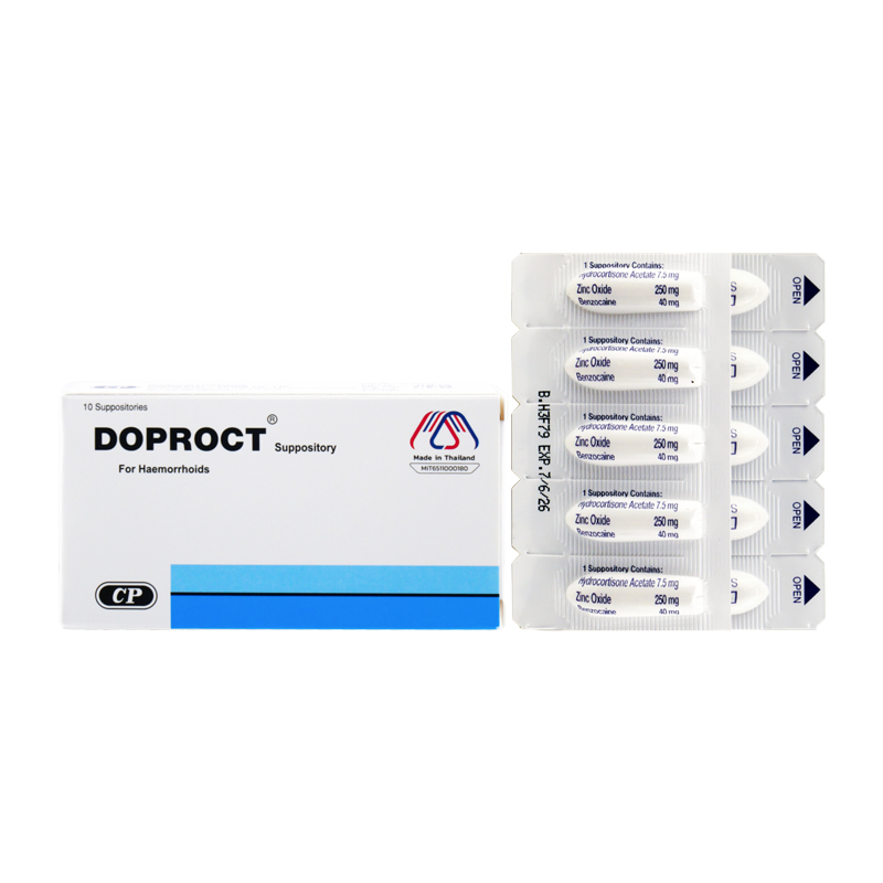 ดูปร๊อค เหน็บ Doproct Suppo 10's - Radutit9