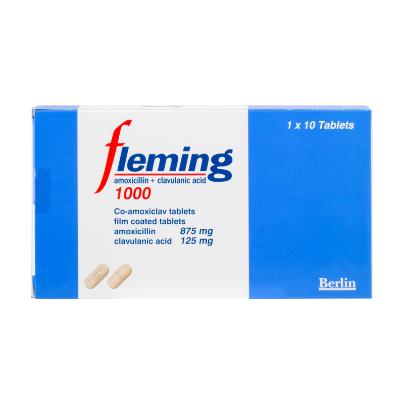 เฟลมมิ่ง 1000mg Fleming 10's (กล่อง1แผง) - Radutit9