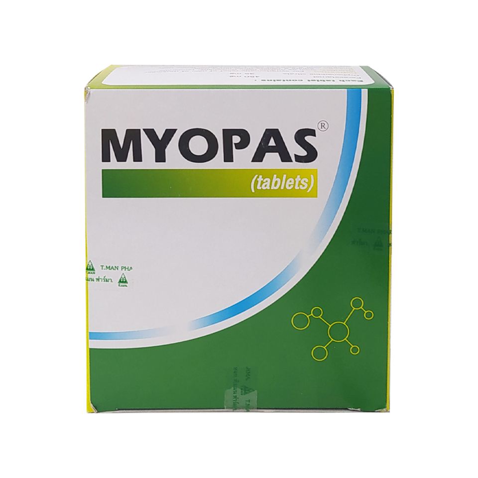 ไมโอปาส (แผง - จุดเขียว) Myopas 100x10's - Radutit9