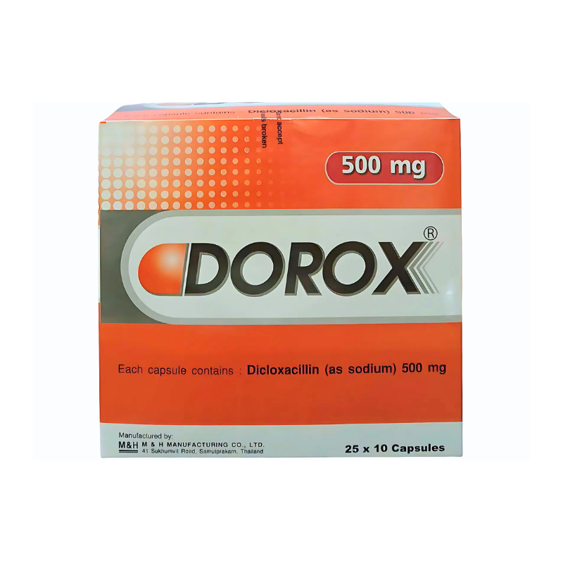 ไดคล็อกซ่า 500mg แผง (M&H) Dorox 25x10's - Radutit9