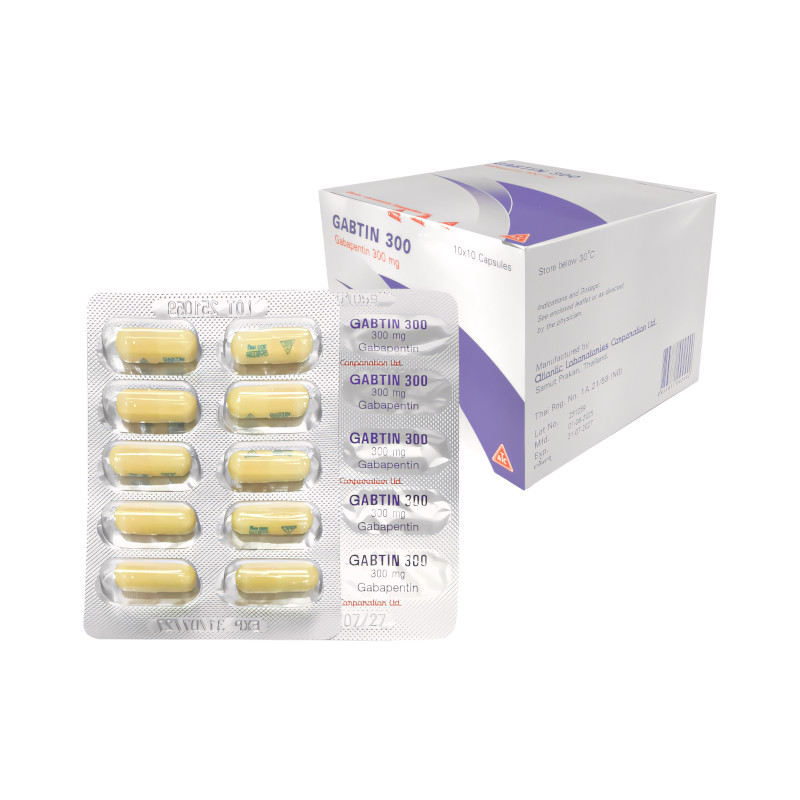 แก๊บติน 300mg (ATC) Gabtin 10เม็ด / กล.10แผง - Radutit9